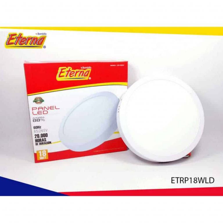 Bombillo ahorrador Eterna panel led sobreponer 18W Megatoys