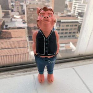 Juguete forma cerdo látex animal sonido marrano divertido
